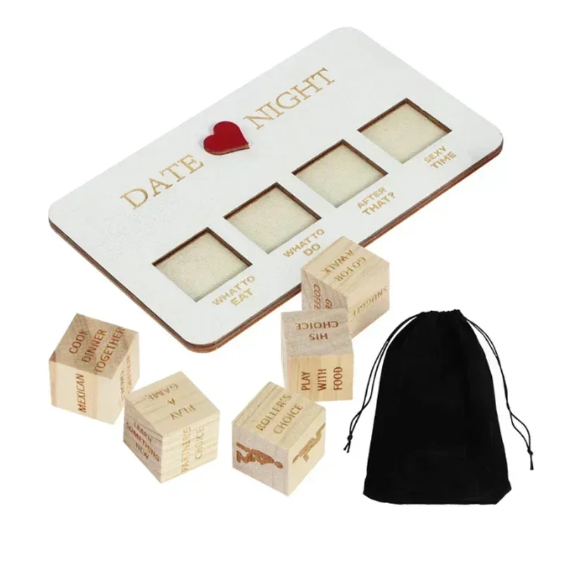 Wooden Date Night Dice Wooden Date Night Ideas Game Dice Romantic ...