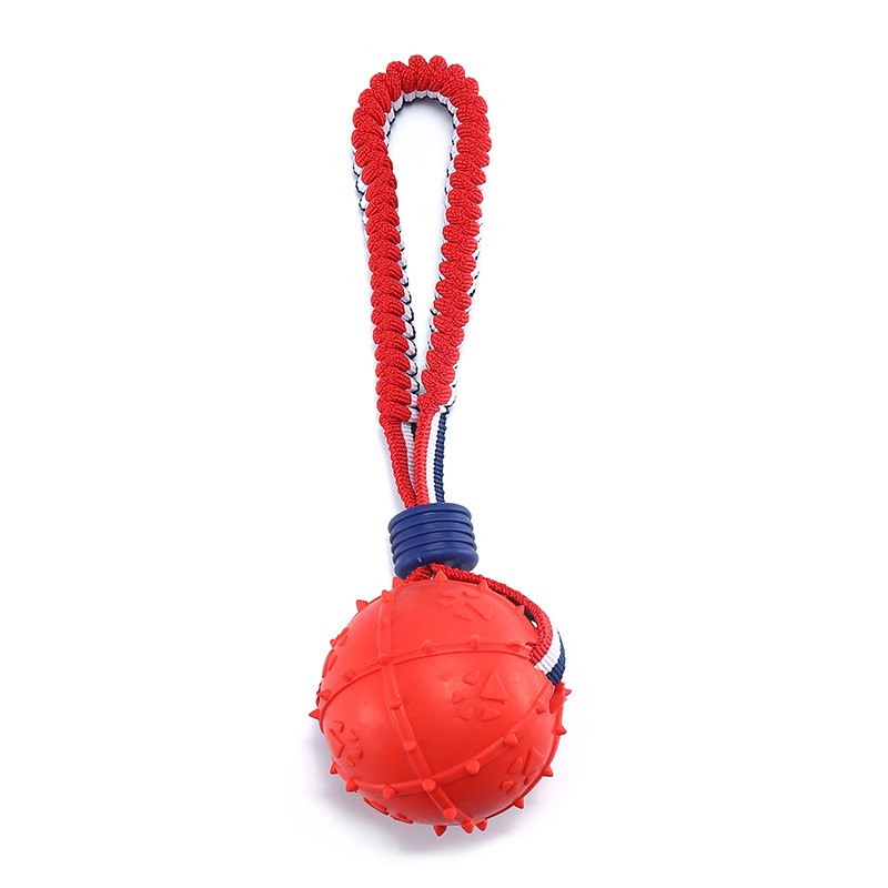 Interactive Dog Toy Ball Interactive Teether With Rope Dog Ball Pet ...