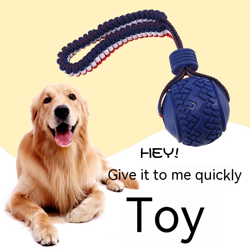 Interactive Dog Toy Ball Interactive Teether With Rope Dog Ball Pet ...