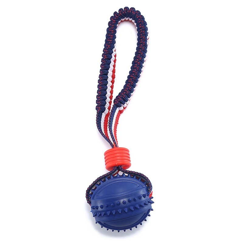 Interactive Dog Toy Ball Interactive Teether With Rope Dog Ball Pet ...