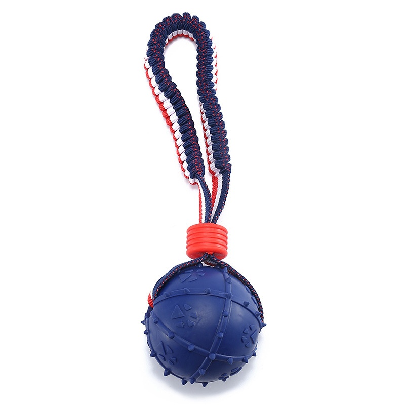 Interactive Dog Toy Ball Interactive Teether With Rope Dog Ball Pet ...