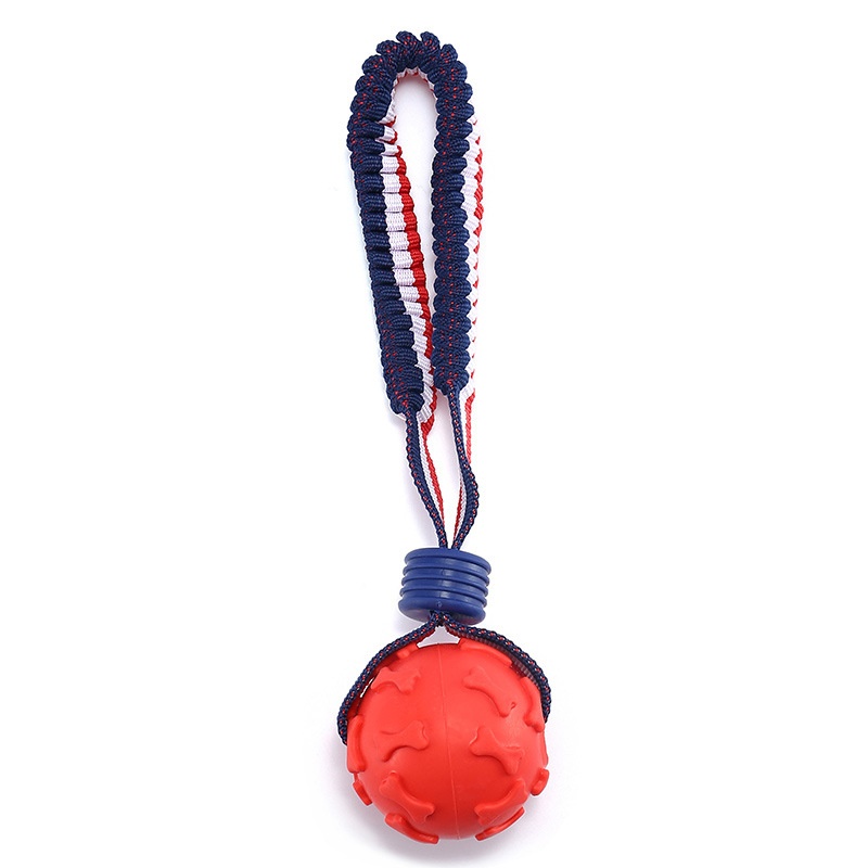 Interactive Dog Toy Ball Interactive Teether With Rope Dog Ball Pet ...