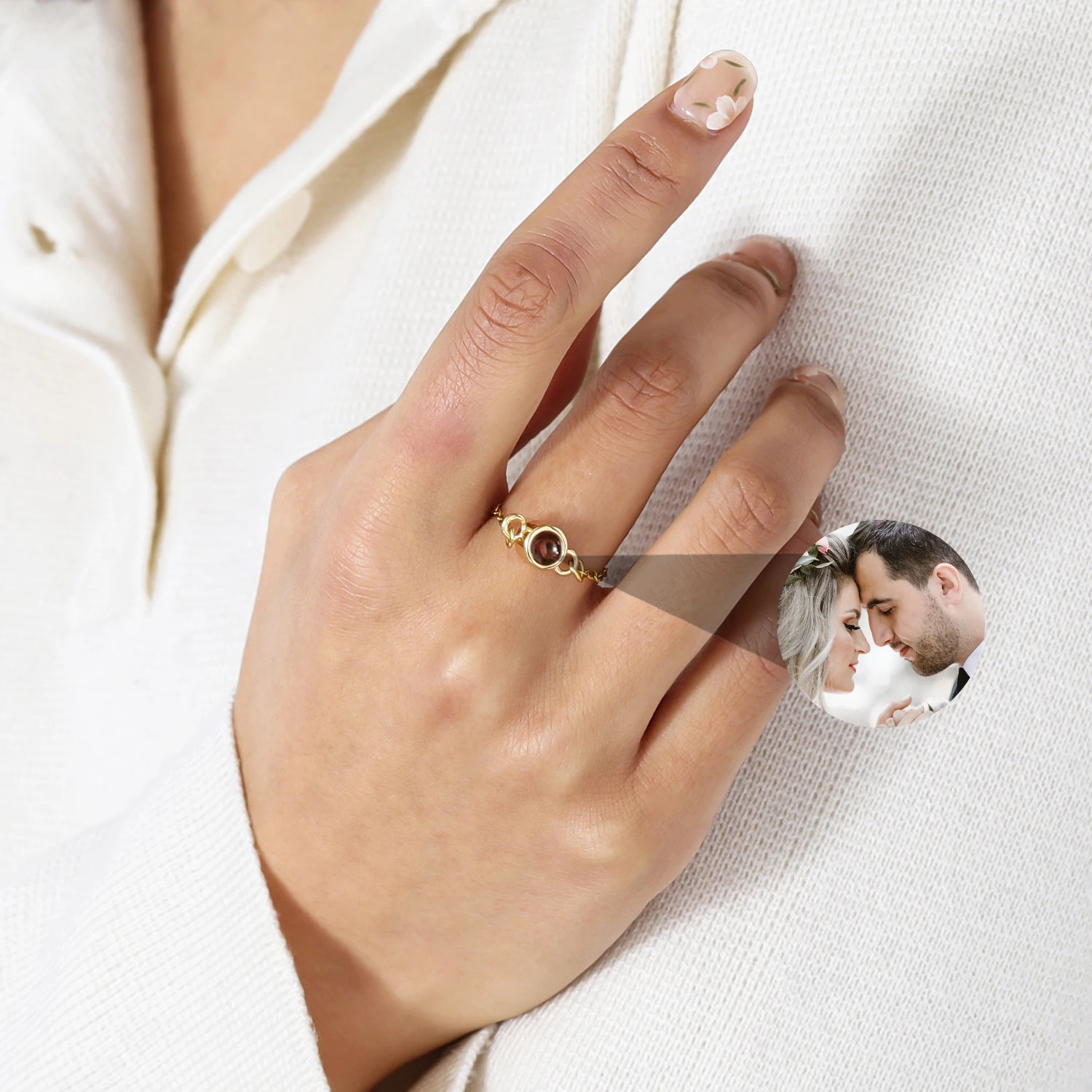 Customized Photo Projection Ring For Women - CJdropshipping