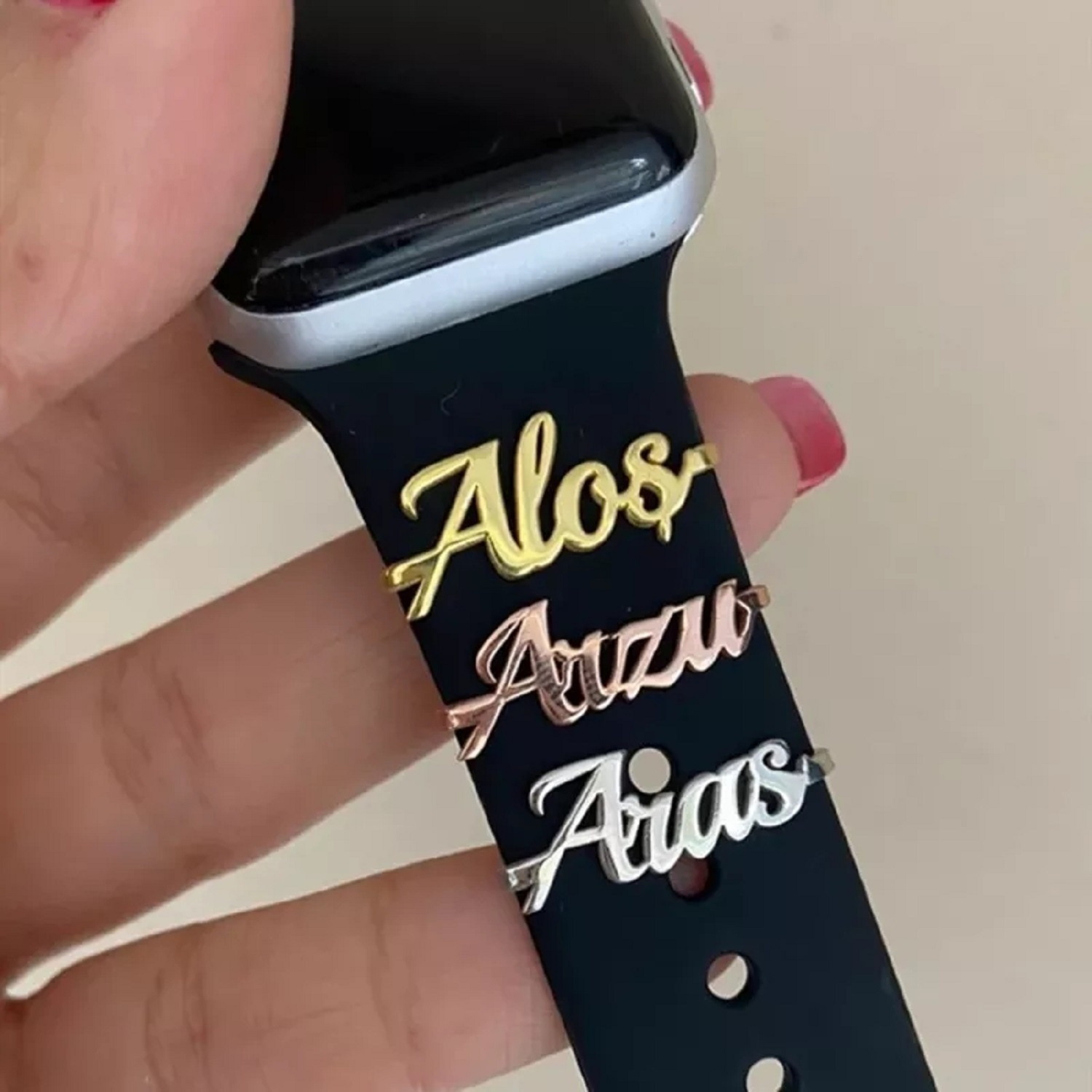 Stainless Steel English Letter Name Strap Buckle - CJdropshipping